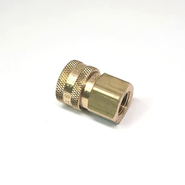 Female Brass Coupling, female thread – Cool-Grind